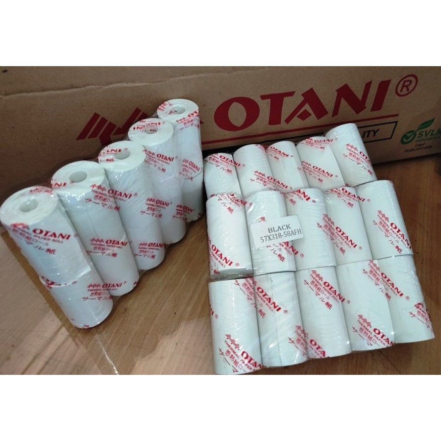 Jual Otani 57x30 Kertas Thermal Roll Printer Kasir Struk Bill 57 x 30 ...