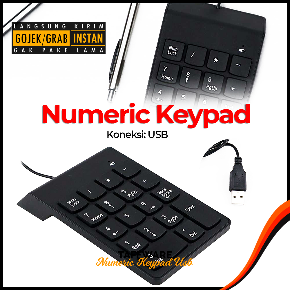 Jual Taffware Etmakit Numeric Keypad Numpad USB Cable - Keyboard ...