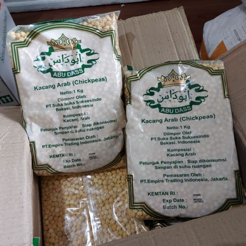 Jual kacang arab / chickpeas 1kg | Shopee Indonesia