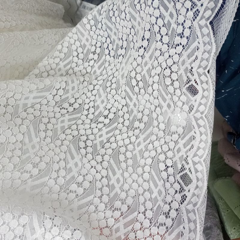 Jual Bahan/Kain Brokat Garment Korea | Brokat Banyak Motif ( Khusus ...