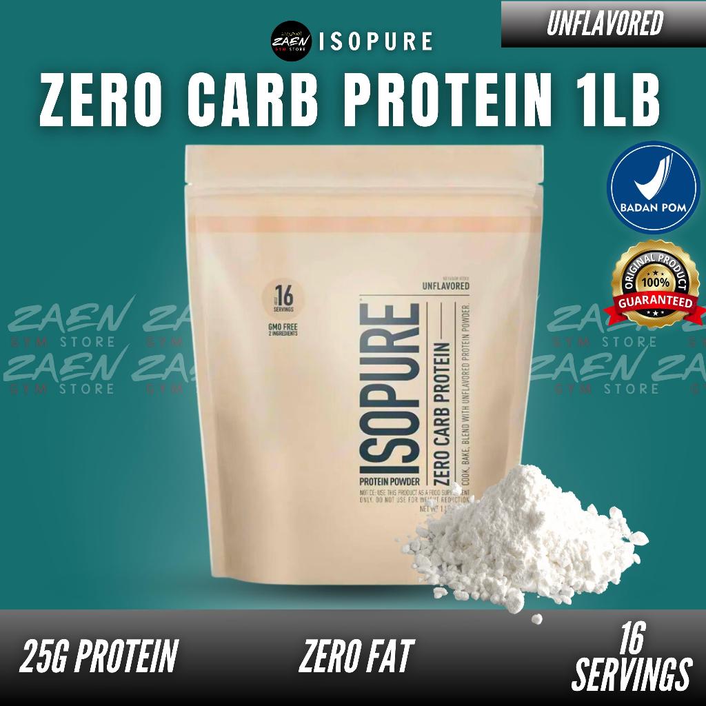 Jual ISOPURE ZERO CARB PROTEIN ISOLATE 1LB 454 GRAM UNFLAVORED | Shopee ...