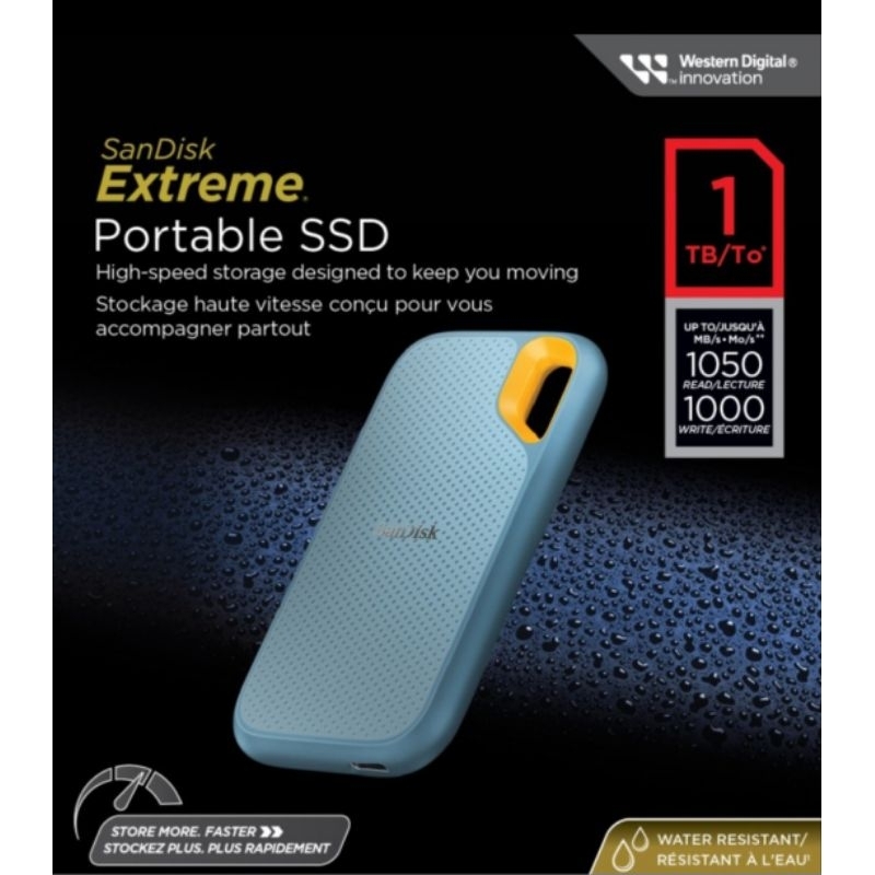 Jual SanDisk Extreme Portable SSD V2 1TB 1050MB/s USB 3.2 - Blue | Shopee Indonesia