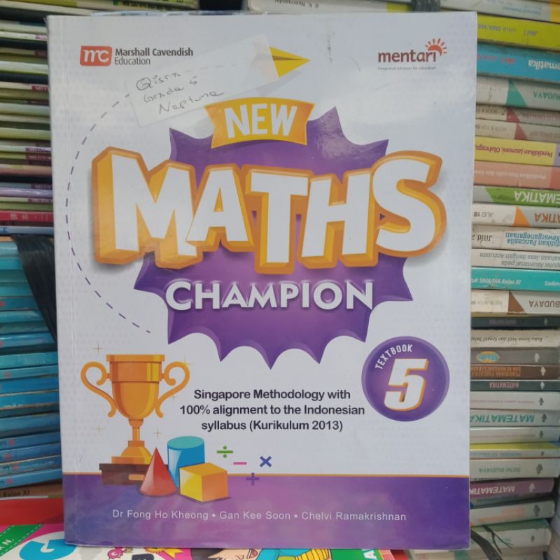 Jual New Maths Champion 5 Textbook. MULUS 100% ORIGINAL | Shopee Indonesia