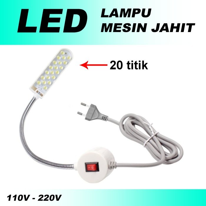 Jual LAMPU MESIN JAHIT LED 20 TITIK MAGNET (PAKAI COLOKAN) | Shopee ...