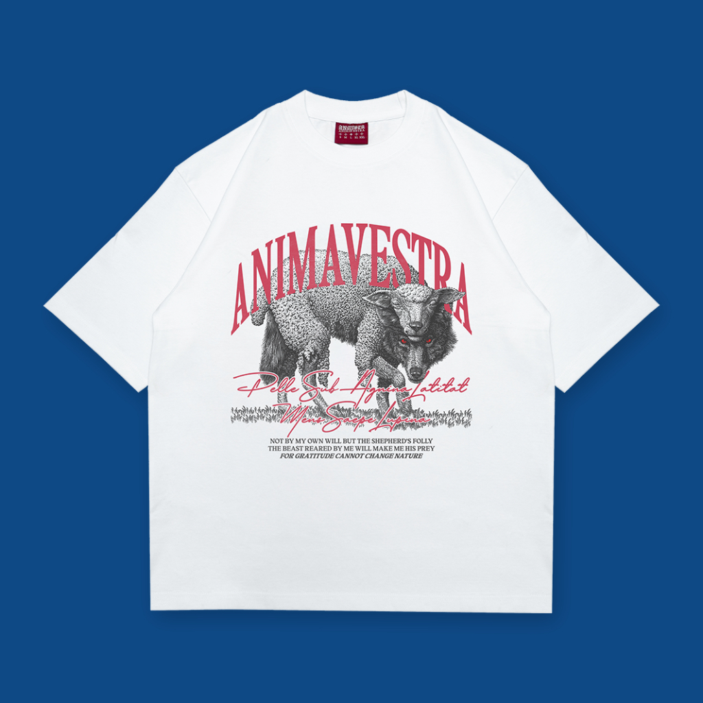 Jual ANIMA VESTRA "GRATITUDE" WHITE OVERSIZED BOXY HEAVYWEIGHT T-SHIRT ...