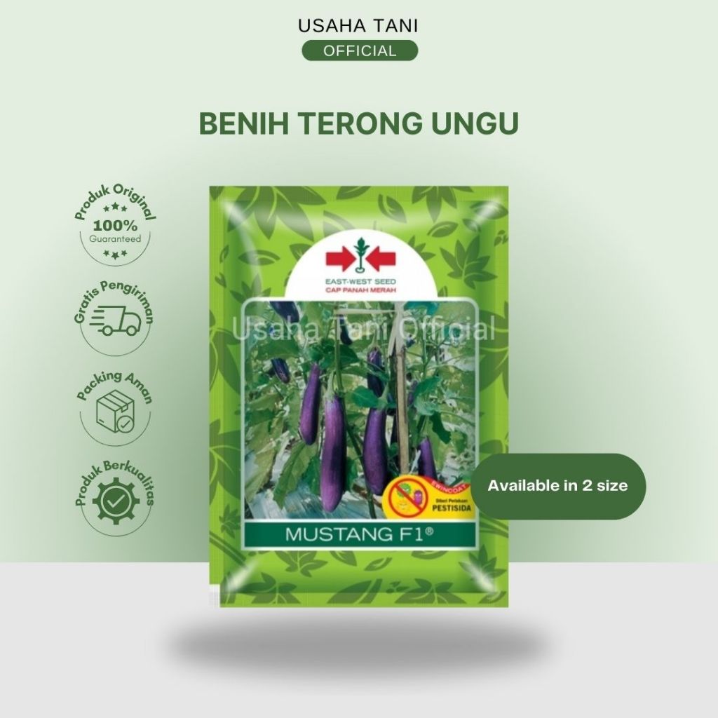 Jual Usaha Tani - Benih Terong Ungu Mustang F1 Cap Panah Merah | Shopee Indonesia