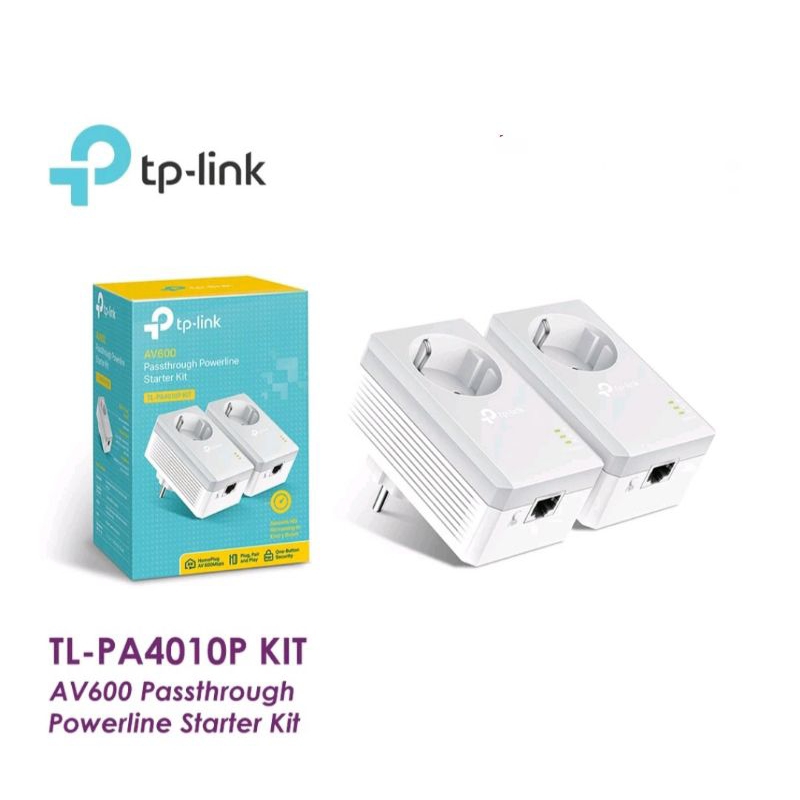 Jual TP-LINK TL-PA4010PKIT AV500 Powerline Adaptor With AC Pass Through ...