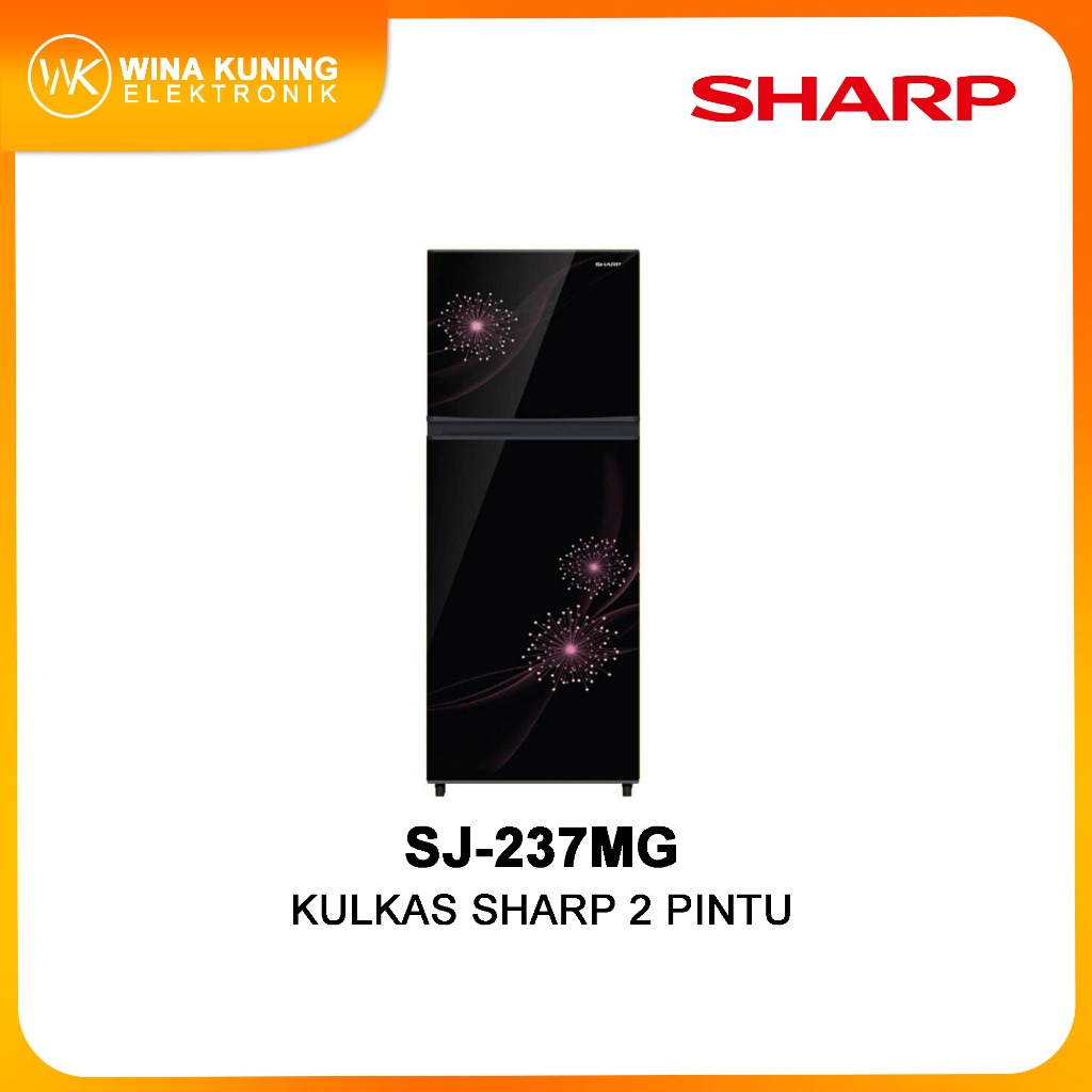 Jual Kulkas 2 Pintu Sharp 187 Liter SJ-237MG-DP/DB | Shopee Indonesia