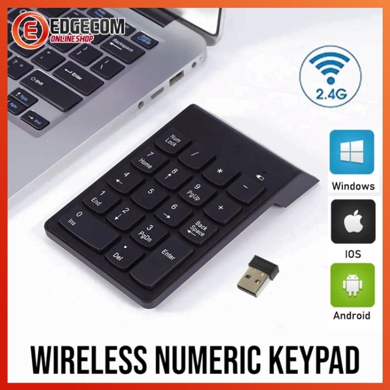 Jual Wireless Numeric Keypad 18-key Office mini Keyboard | Shopee Indonesia