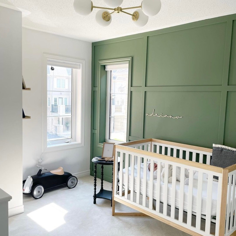 Jual Wall Batten HMR MDF Hijau Panel Dinding Molding Moulding aesthetic | Shopee Indonesia