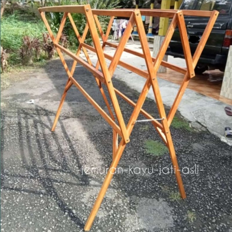 Jual 39 PROMO JEMURAN LIPAT KAYU JATI MURAH berkualitas,awet tahan lama ...