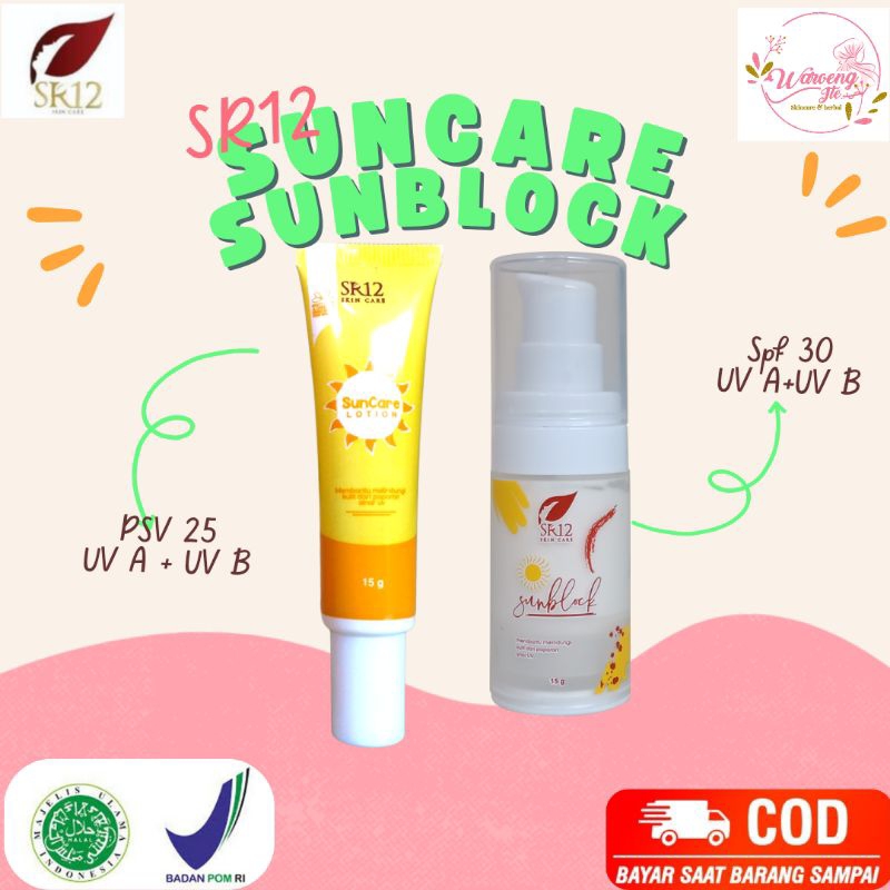 Jual SUNCARE SUNBLOCK SR12 PELINDUNG WAJAH DARI SINAR UV | Shopee Indonesia