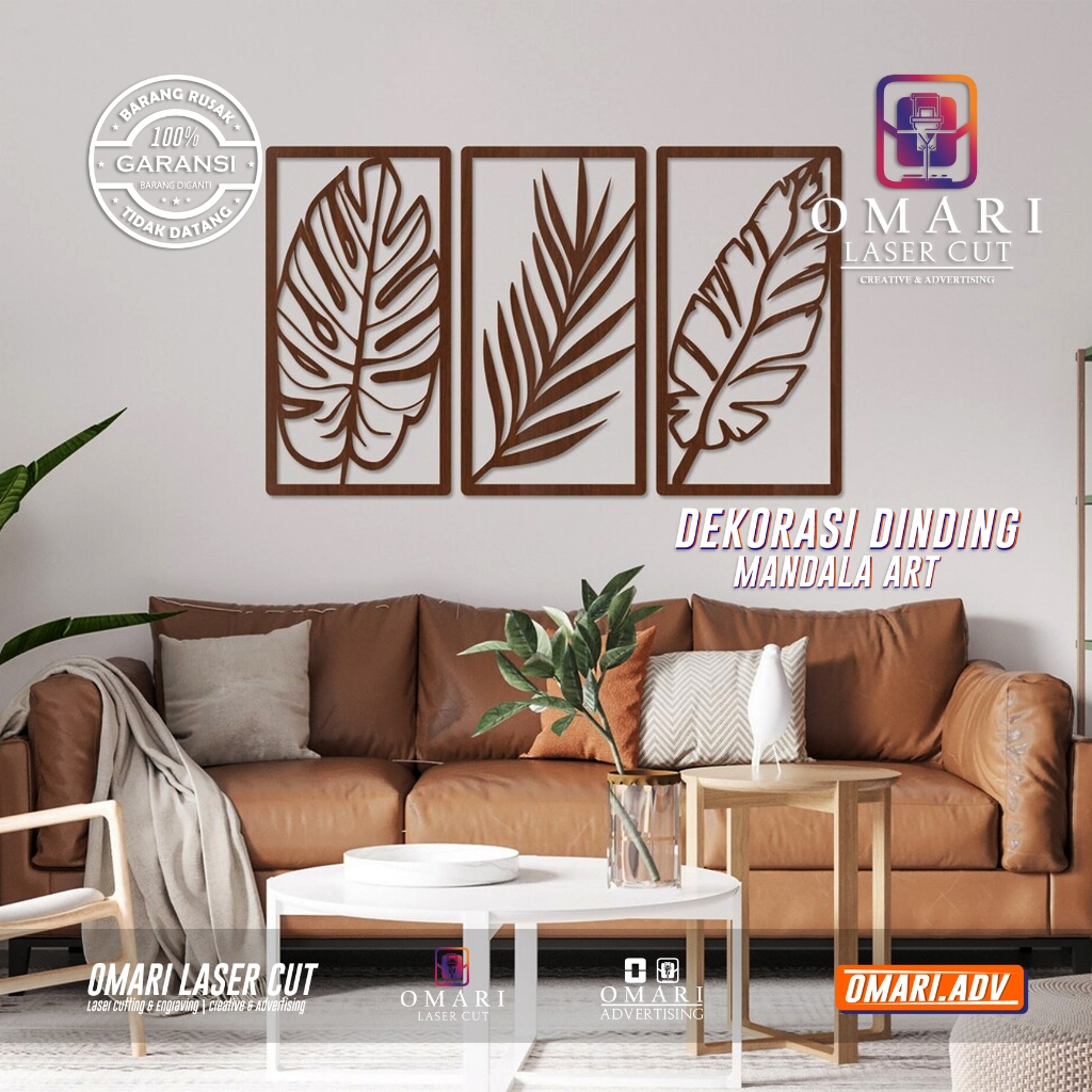 Jual OMARI Hiasan Dinding Kayu Aesthetic - Pajangan Ruang Tamu estetik ...