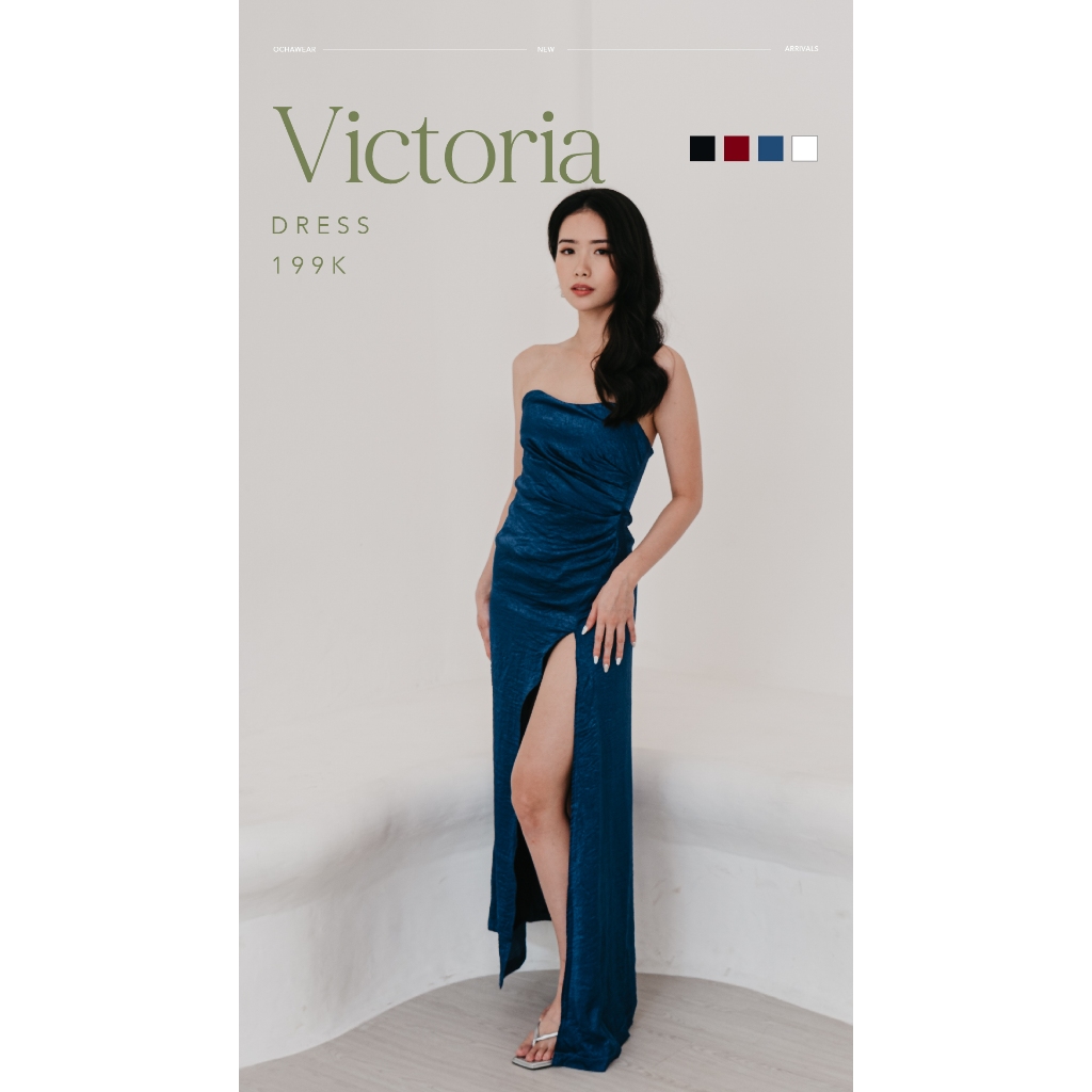Jual Victoria Dress -- Ocha Wear | Satin Wedding Party Bridesmaids ...