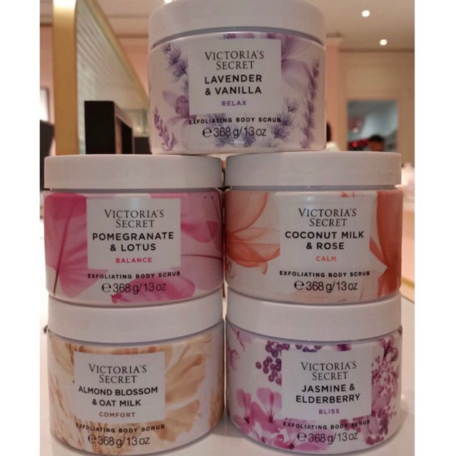 Jual Victoria Secret Body Scrub Lavender Vanilla Pomegranate Almond ...