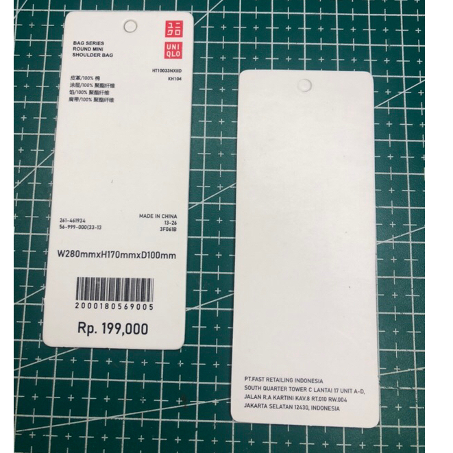 Jual UNIQLO BAG SERIES TAG SUPER PREMIUM | Shopee Indonesia