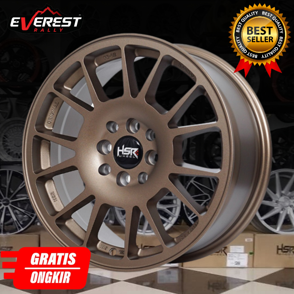 Jual Velg Ring 16 Racing Promo HSR FE02 R16 Lebar 7 H8X100-114,3 Bronze | Shopee Indonesia