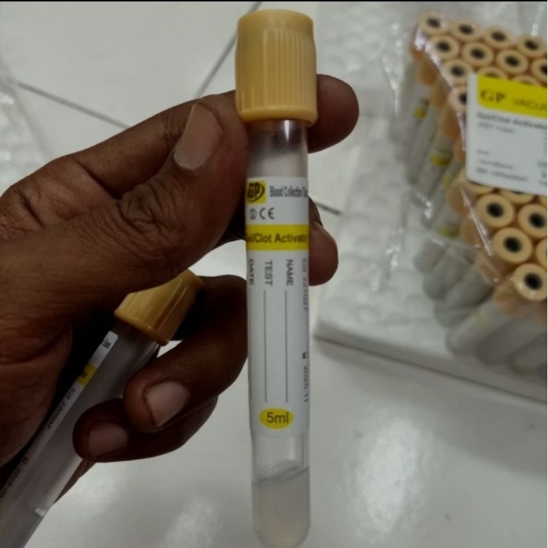 Jual Tabung centrifuge TABUNG PRP GEL CLOTH ACTIVATOR MEREK GP VACUUM ...