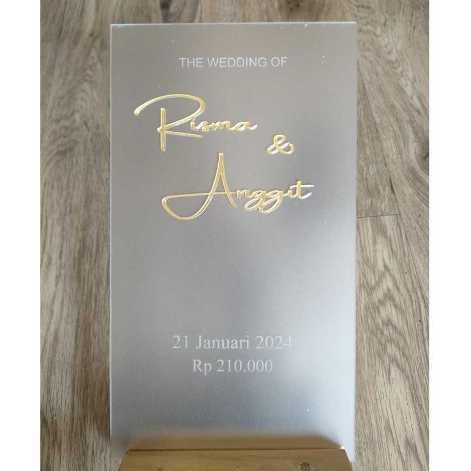 Jual Akrilik sandblast - Tulisan Mahar Laser Acrylic | Dekorasi hias ...
