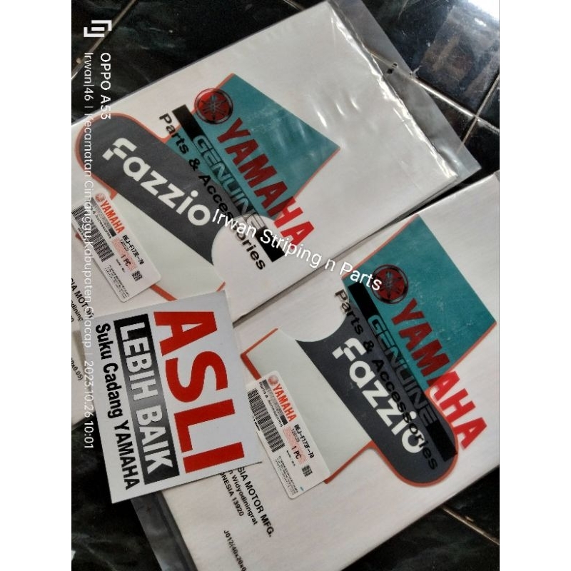 Jual Original Graphic Striping List Body Logo Yamaha Fazzio 125 Type ...