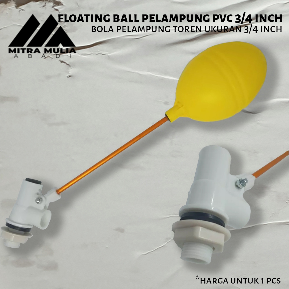 Jual Pelampung Pvc 3/4 Inci l Floating Ball l Bola Pelampung Toren ...