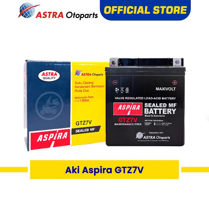 Jual Aki motor ASPIRA GTZ-7V MF | Shopee Indonesia