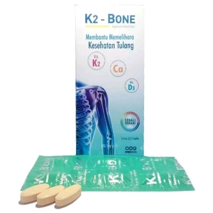 Jual PerBOX K2 BONE IMEDCO isi 30 Vitamin D3 K2 MK7 Kalsium | Shopee ...