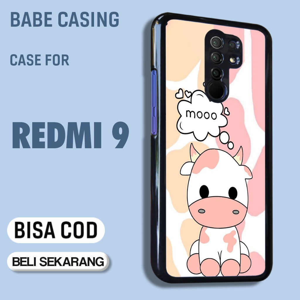 Jual case hp redmi 9 terbaru motif aesthetic cow sapi lotso bear art ...