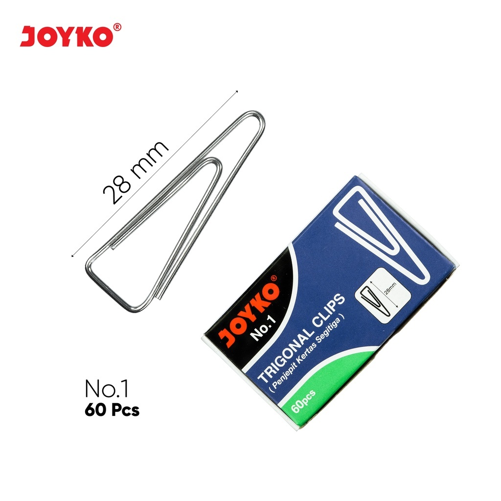 Jual Anekasalim - Paper Clips / Trigonal Clips Joyko No. 1 (1 Box / 60 ...