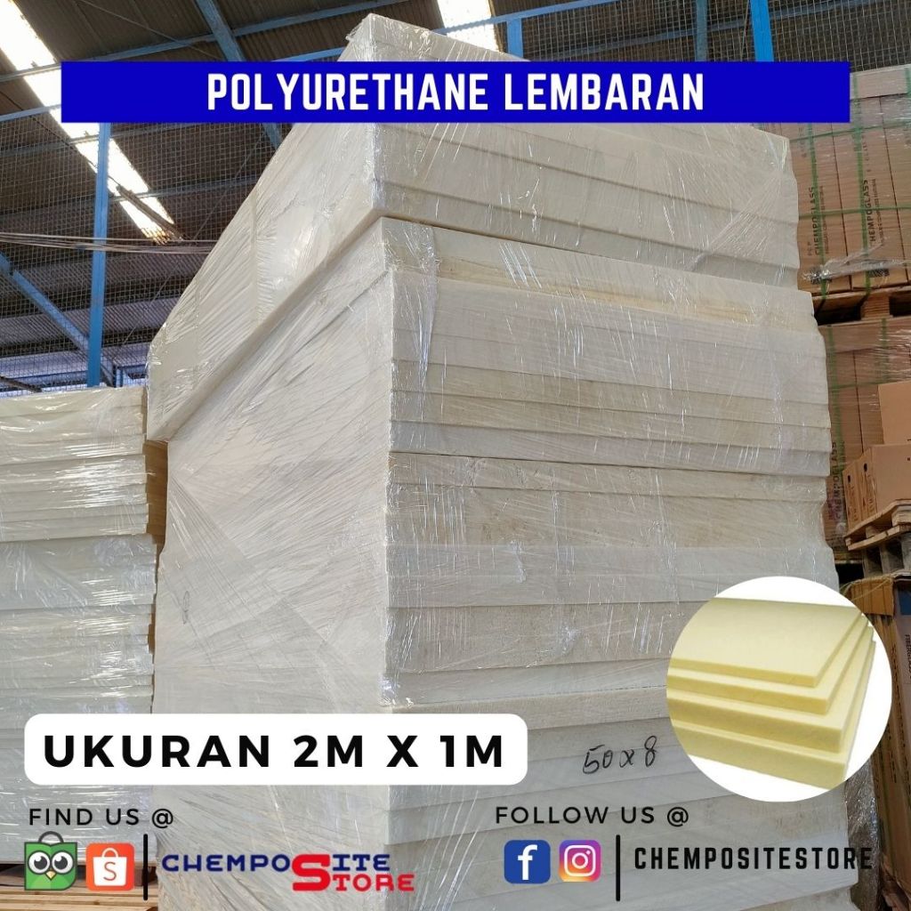 Jual PU POLYURETHANE LEMBARAN 2,5 CM / BUSA FOAM LEMBARAN ...