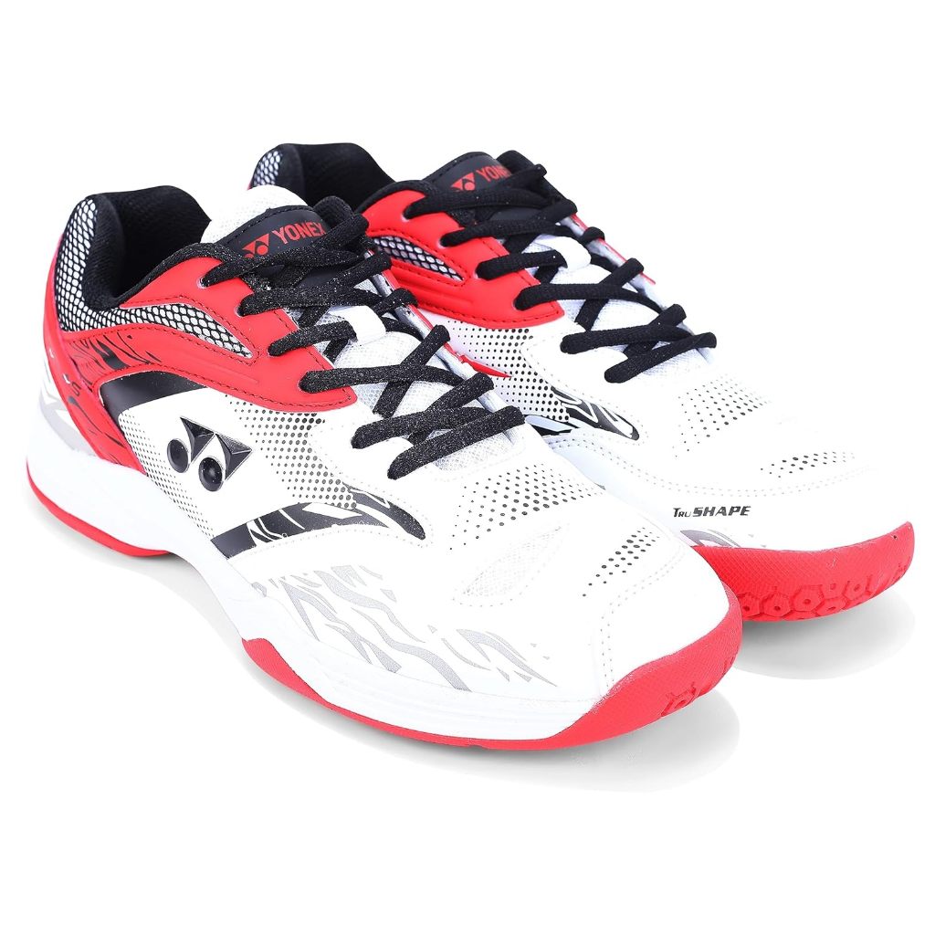 Jual Sepatu Badminton Yonex Atlas White/Neon/Berry | Shopee Indonesia