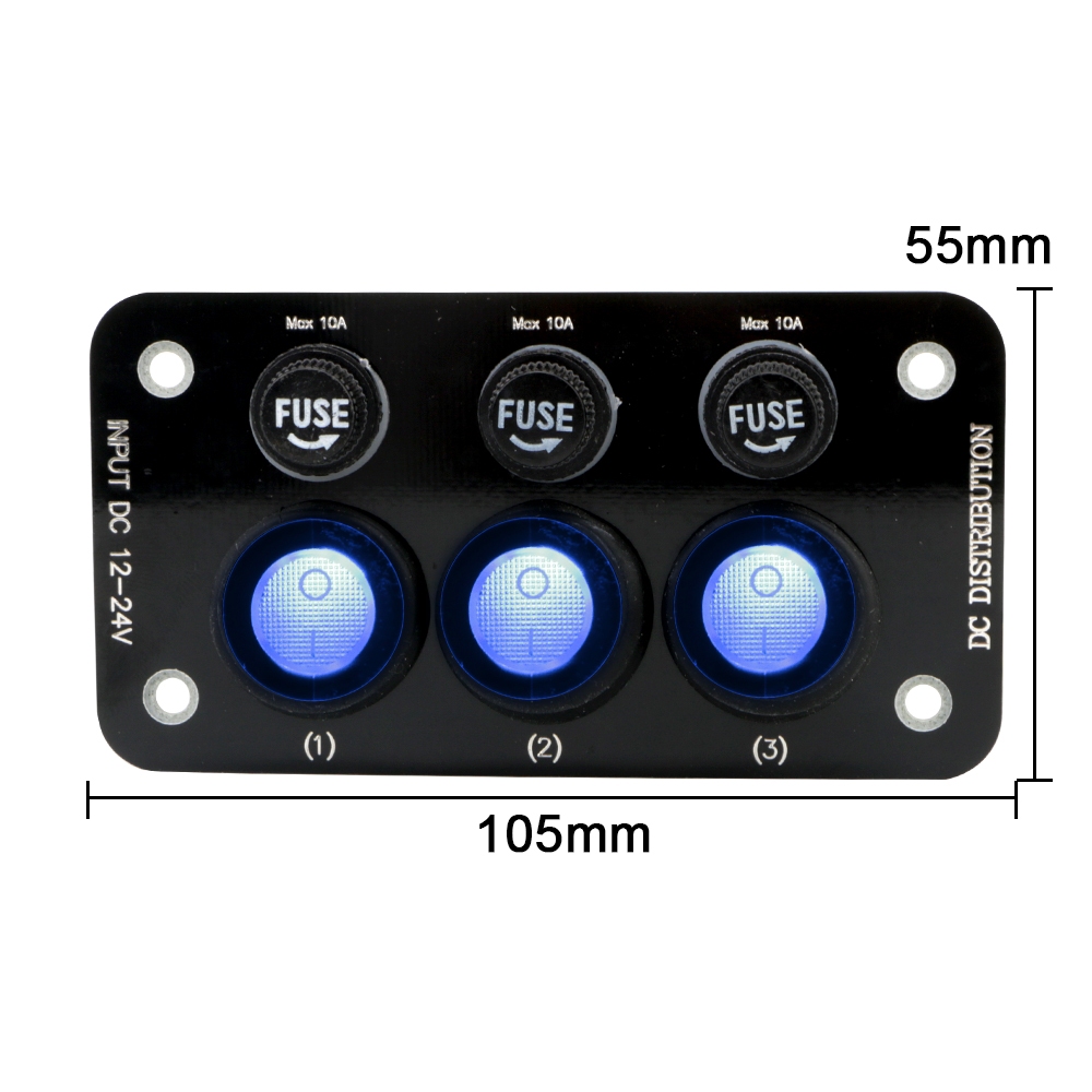 Jual 【Pengiriman lokal 24 jam】Panel Sakelar Mobil 2/3/4/5/6/7/8 Gang ...