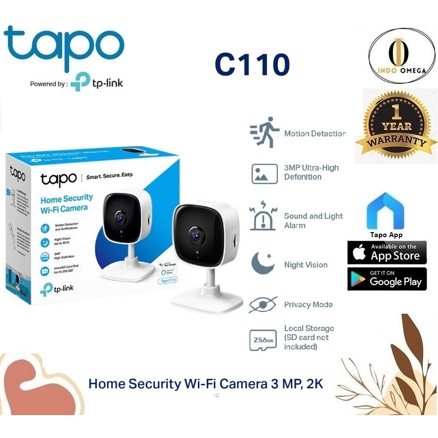 Jual TP-LINK Tapo C110 Home Security Wi-Fi Camera IP camera | Shopee Indonesia