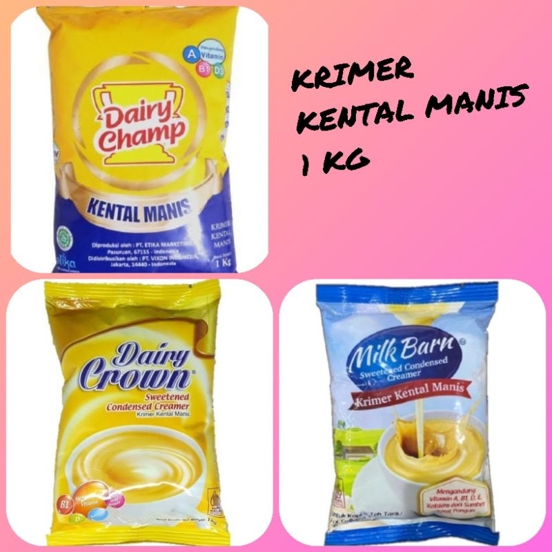 Jual DAIRY CHAMP-DAIRY CROWN-CREAM CASTLE KENTAL MANIS 1 KG (Free ...