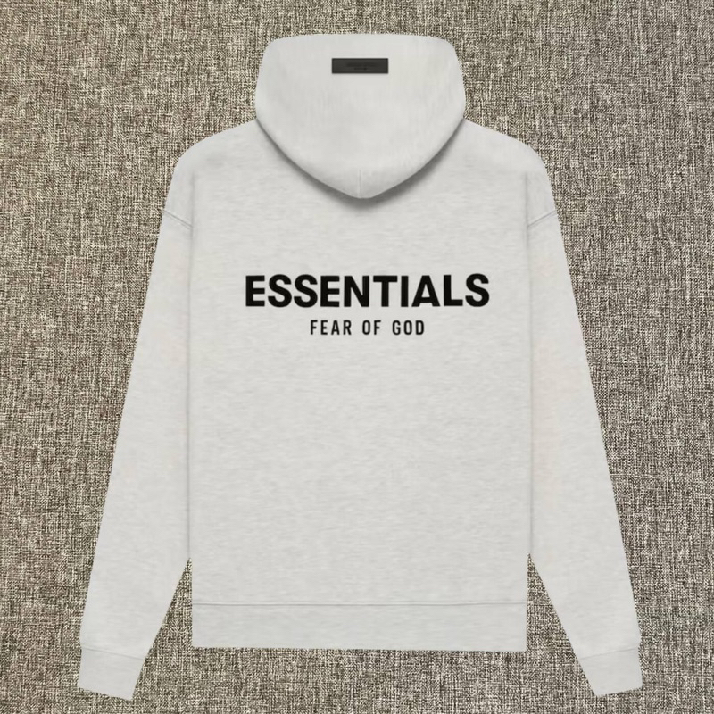 Jual Essentials FOG Fear Of God Hoodie Light Oatmeal Original | Shopee ...
