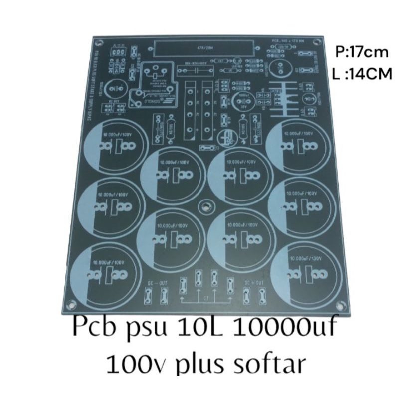 Jual Pcb psu power supply 10 elko plus softar | Shopee Indonesia