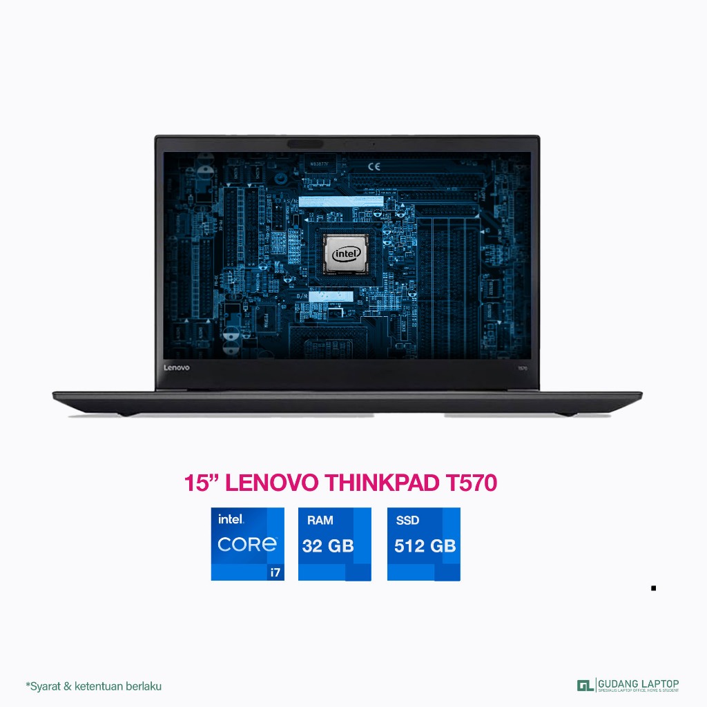 Jual LENOVO THINKPAD T570 | i7 GEN 6 | RAM 32 GB | SSD 1 TB | LAYAR 15 ...