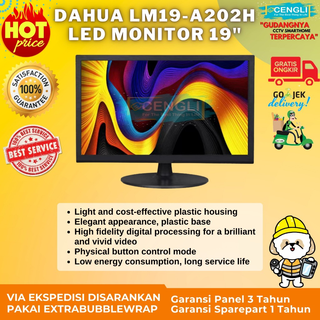 Jual Monitor LCD Aevision 19 inch CCTV Monitor AE-LED19A-2K 1920x1080HD ...