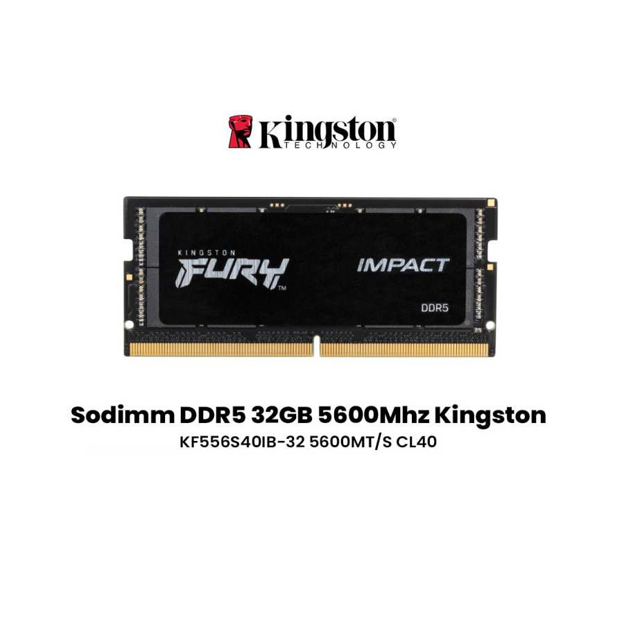 Jual Sodimm DDR5 32GB 5600Mhz Kingston KF556S40IB-32 5600MT/S CL40 | Shopee Indonesia