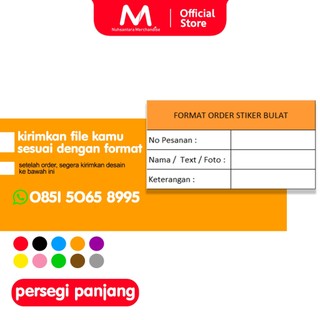 Jual 4CM - STIKER CUSTOM KOTAK SEGEL BOX / STICKER PERSEGI PANJANG ...