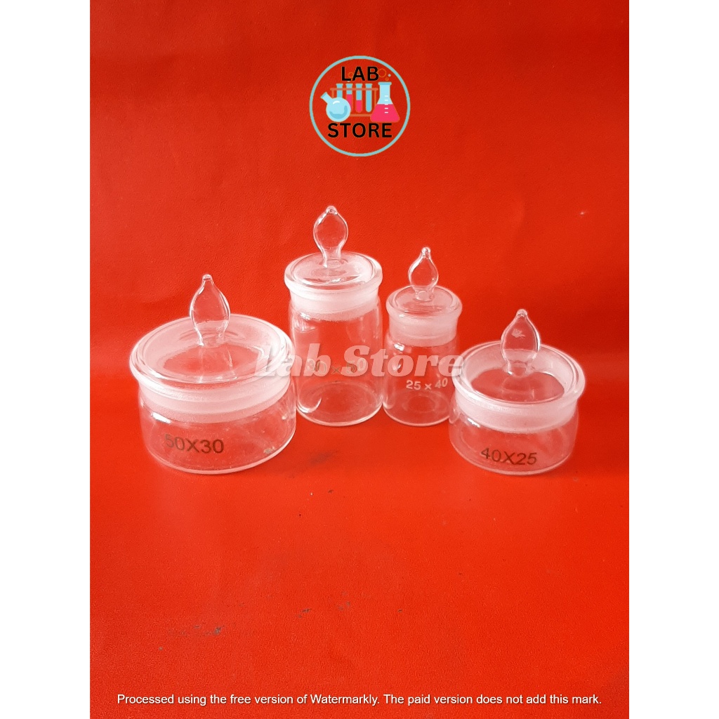 Jual Botol Timbang / Weighing Bottle With Glass Stopper | Shopee Indonesia