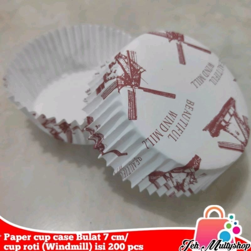 Jual Paper cup case laminasi bulat 7 cm 1 karton / cup roti laminasi 1 ...