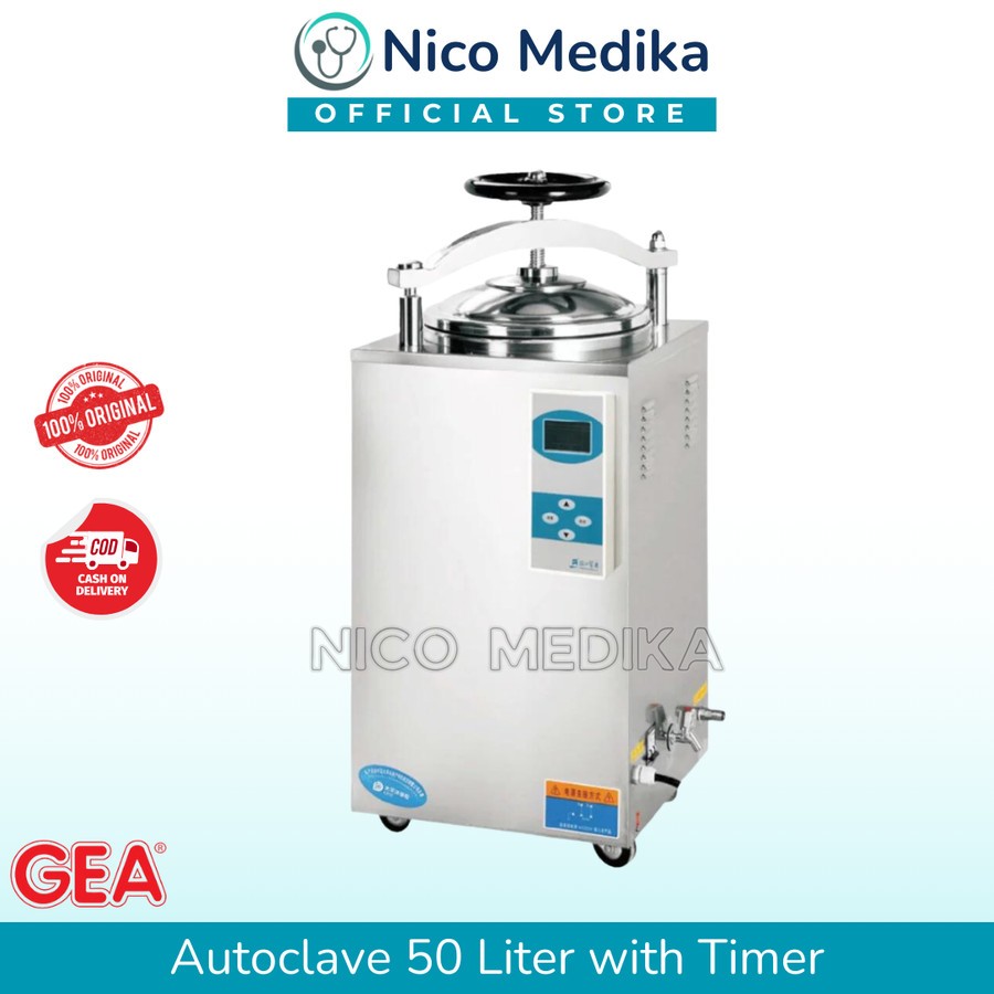 Jual Autoclave 50 Lt GEA Timer HD / GEA Autoclave 50 Liter HD LCD ...