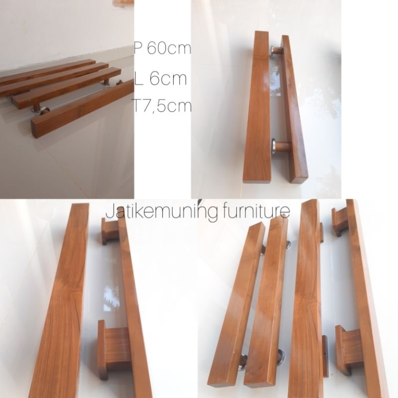 Jual TARIKAN PINTU HANDLE PINTU KAYU JATI ASLI/PEGANGAN PINTU/GAGANG ...