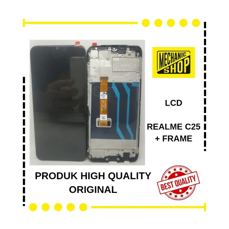 Jual LCD REALME C25 FULLSET + FRAME | Shopee Indonesia