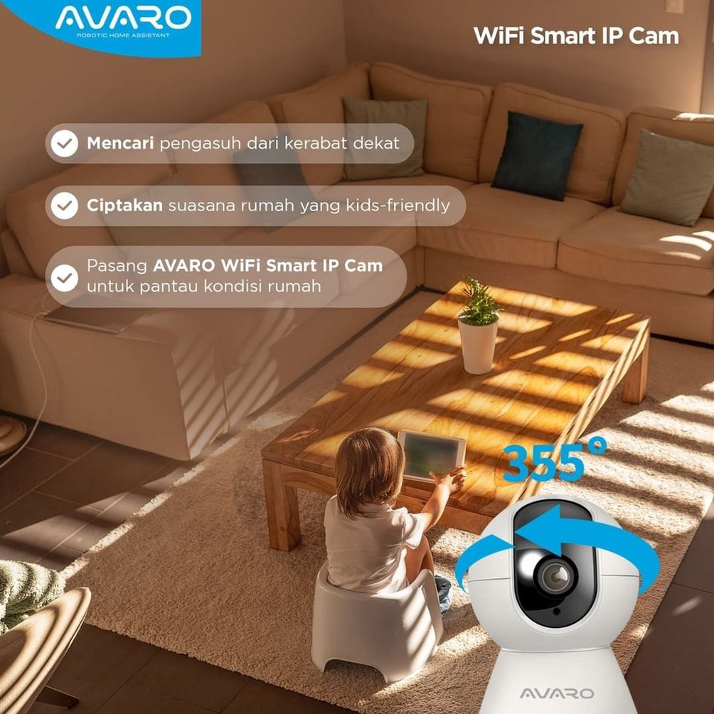 Jual Best Product.. AVARO Smart Indoor PTZ IP Camera CCTV WiFi CT-01 JII | Shopee Indonesia