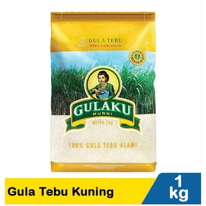 Jual GULAKU Premium 1Kg - Gula Pasir GULA KU Murni Kemasan 1 Kg - Gula ...