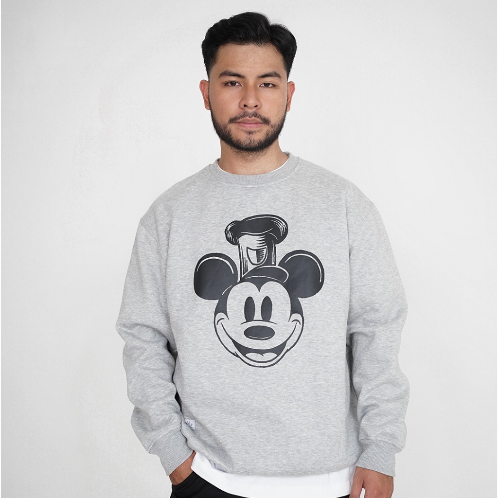 Jual Russ x Disney Sweater Crewneck Mickeycn03 Misty | Shopee Indonesia