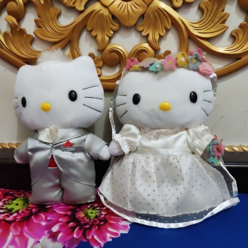 Jual Boneka hello kitty wedding penggantin | Shopee Indonesia