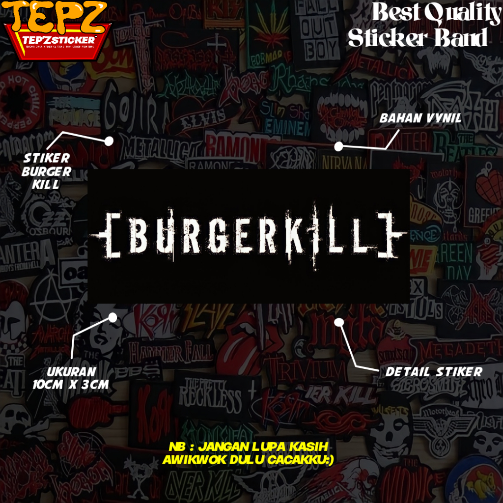 Jual STIKER STICKER (BURGERKILL) STIKER BAND|STIKER METAL|STIKER TUMBLR ...